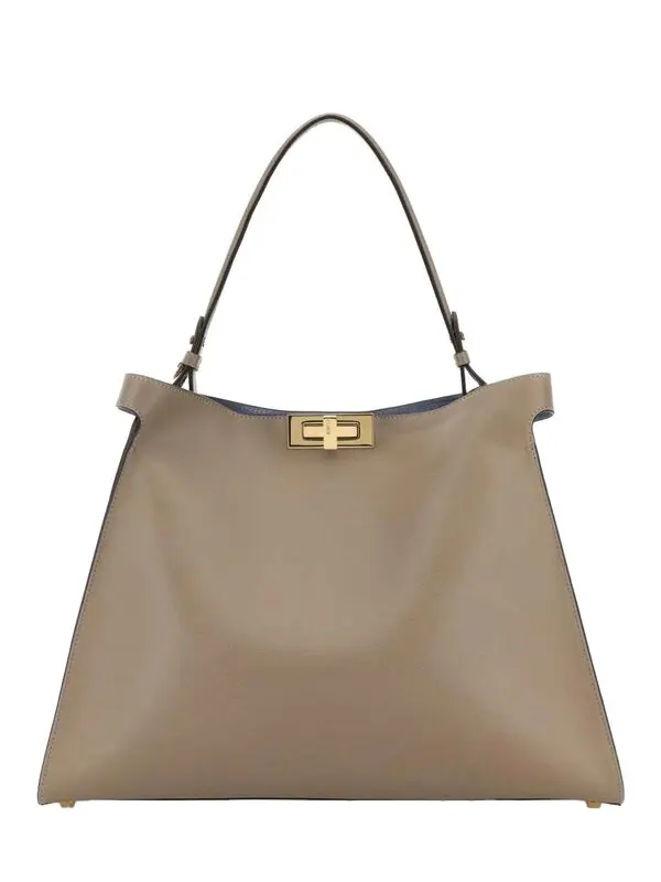 Fendi Way Leather Handbag - Grey