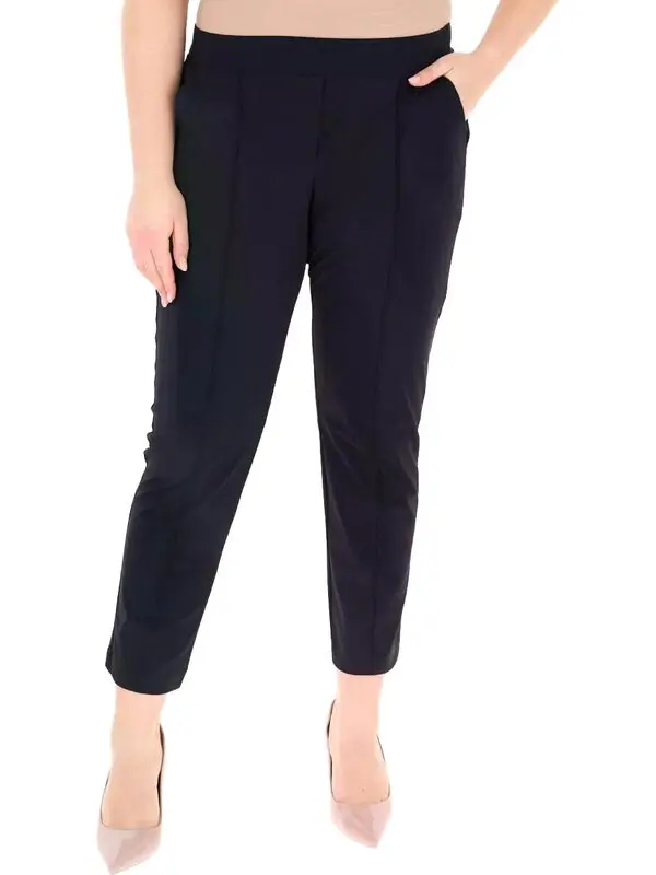 ELENA MIRÒ Pintuck-detail Trousers - Blue