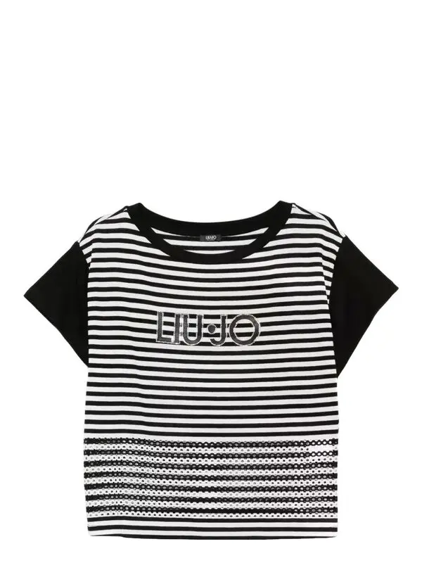 Liu Jo Striped T-shirt - Black