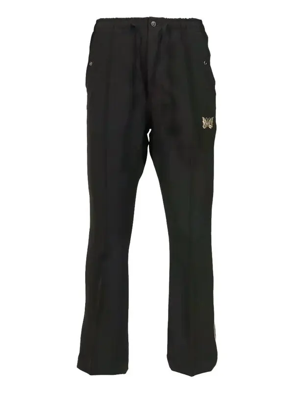 Needles Butterfly Embroidered Trousers - Black