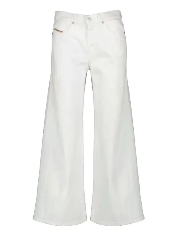 DIESEL® Five-pocket Wide-leg Jeans - White