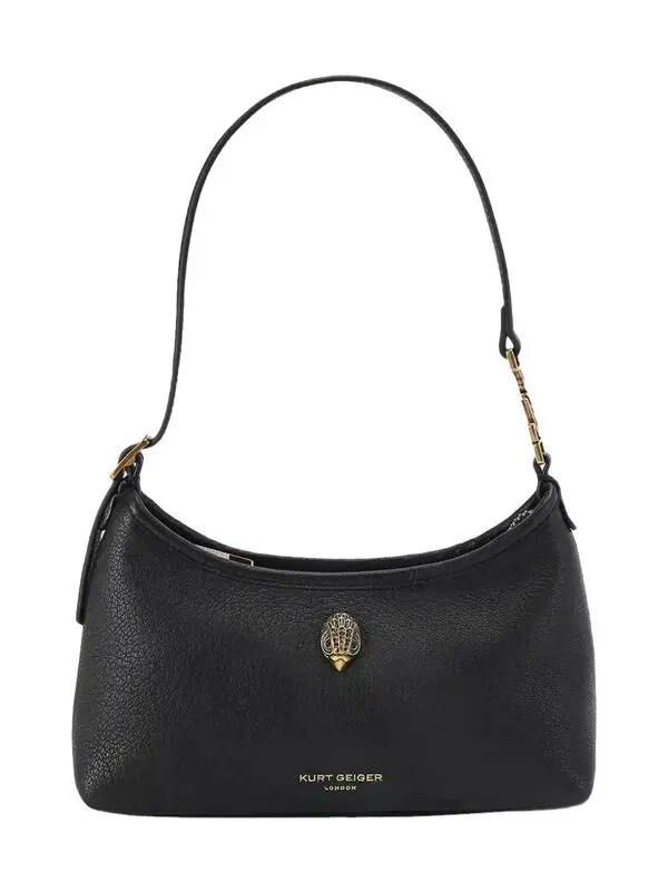 Kurt Geiger Eagle-plaque Pebbled Tote - Black