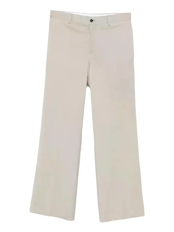 LC23 Pressed-crease Tailored Trousers - Neutrals