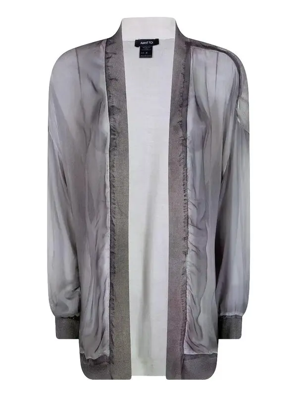 Avant Toi Frayed-edge Cardigan - Grey