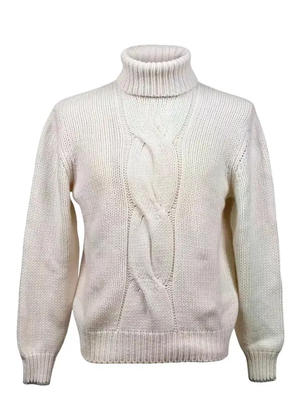 Brunello Cucinelli Cable-knit Turtleneck Sweater - Neutrals