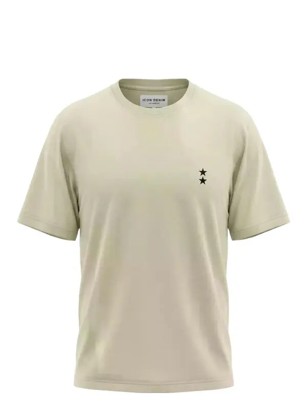 ICON DENIM LOS ANGELES Star-print T-shirt - Neutrals