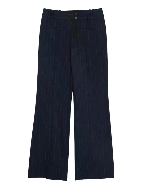 3.1 Phillip Lim Pinstripe Trousers - Blue
