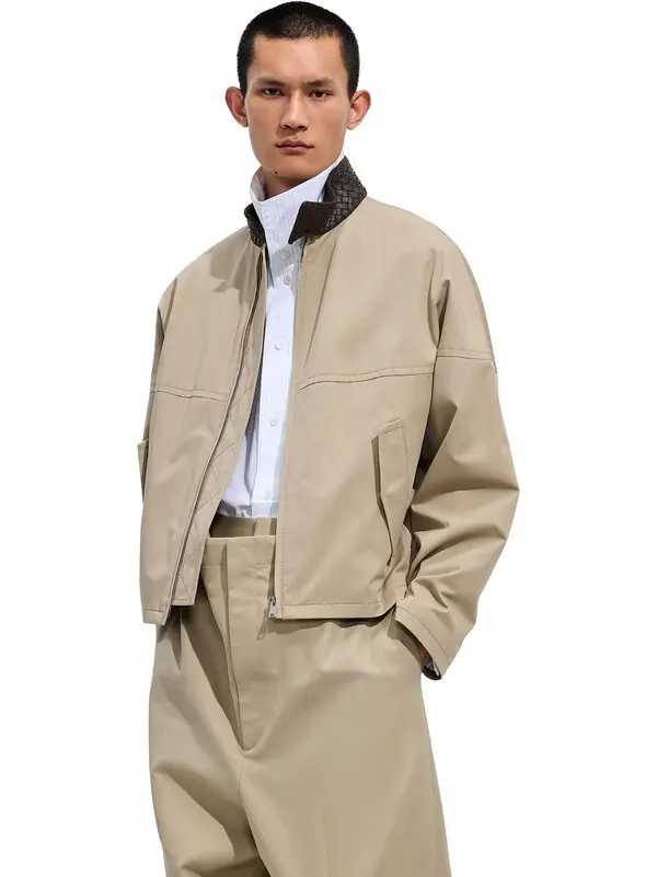 Bottega Veneta Light Cotton Jacket - Sahara