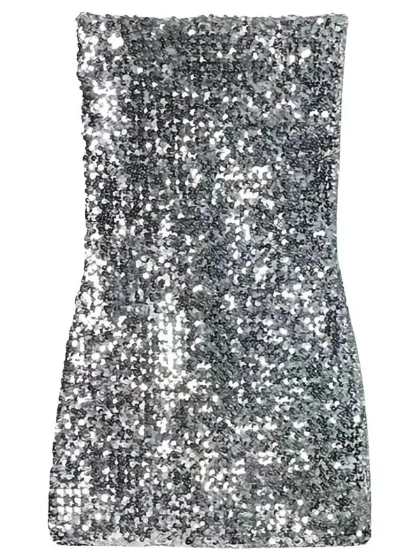 Gucci Sequin Mini Dress - Silver
