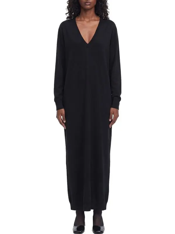 EXTREME CASHMERE X Long Sleeve Dress - Black