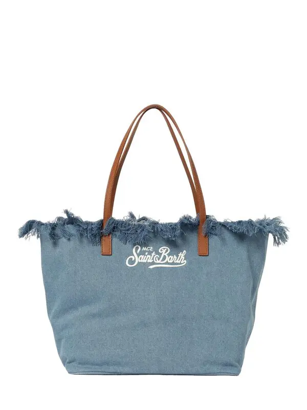 MC2 SAINT BARTH Embroidered Tote Bag - Blue
