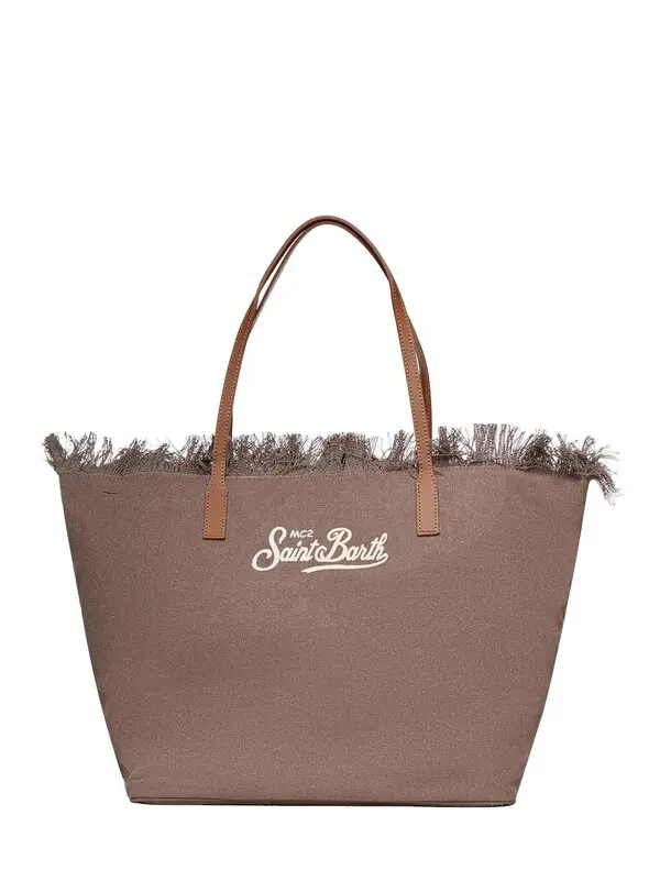MC2 SAINT BARTH Embroidered Tote Bag - Ebony