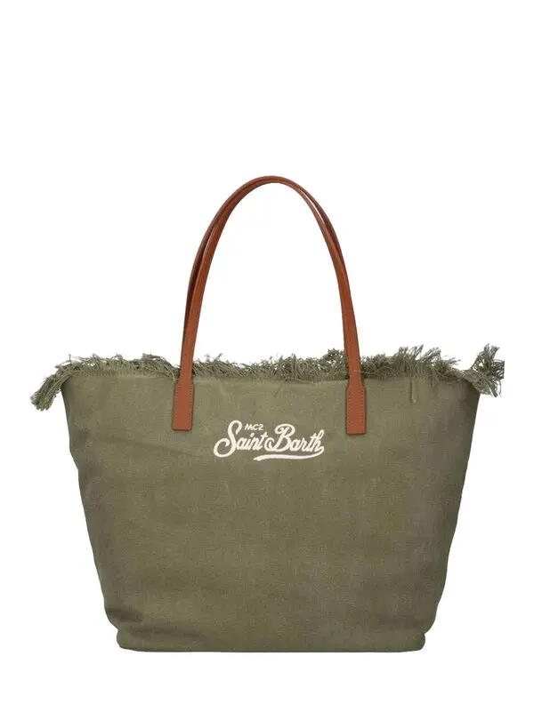 MC2 SAINT BARTH Embroidered Tote Bag - Green