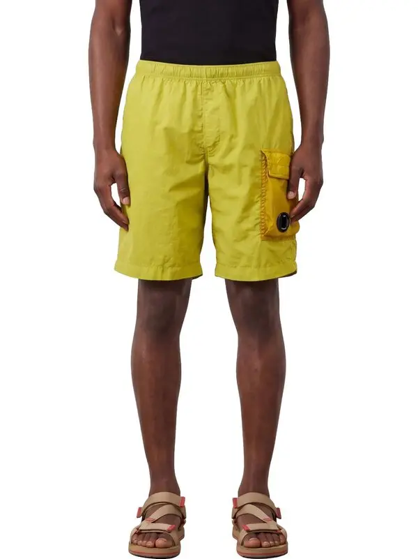 C.P. COMPANY Cargo Pocket Shorts - Yellow