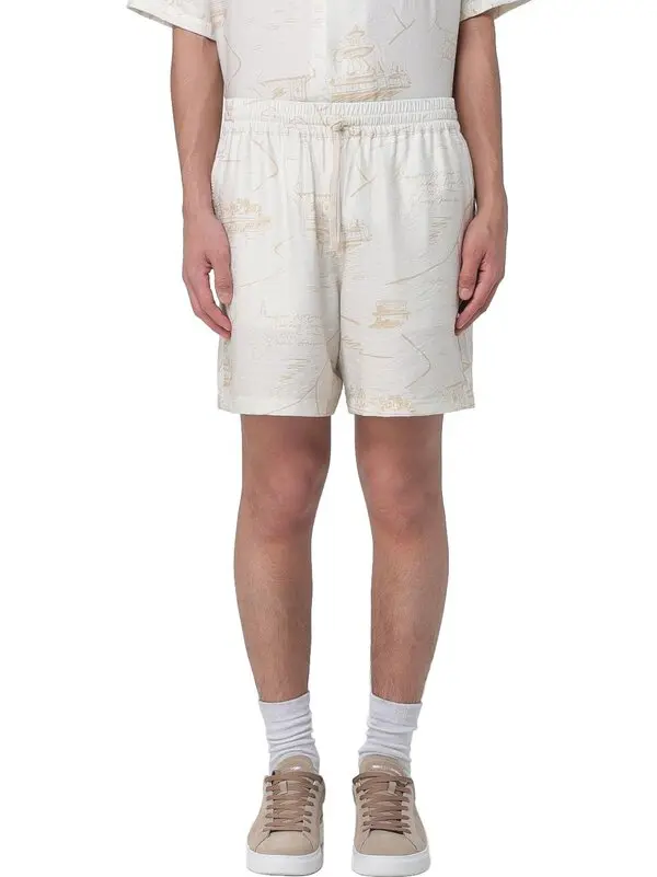 Maison Kitsuné Viscose Jogging Shorts - Nude