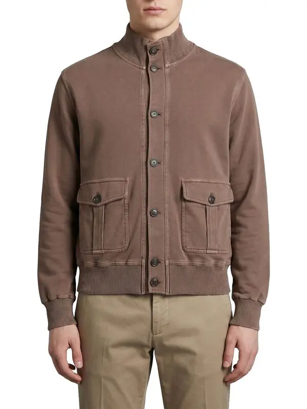 CIRCOLO 1901 Button-up Jacket With Flap Pockets - Brown