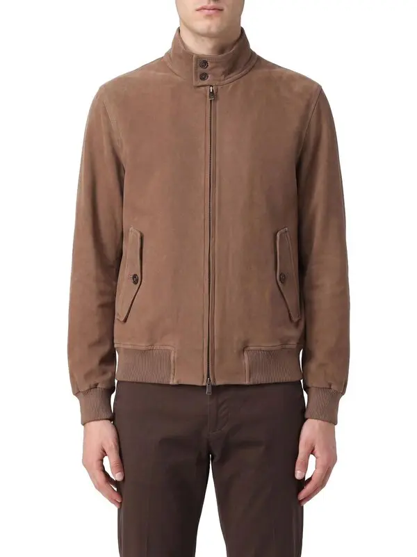 CIRCOLO 1901 Cotton Bomber Jacket - Brown