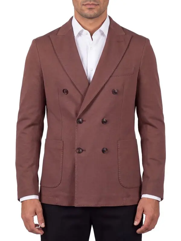 CIRCOLO 1901 Double Breasted Blazer - Brown