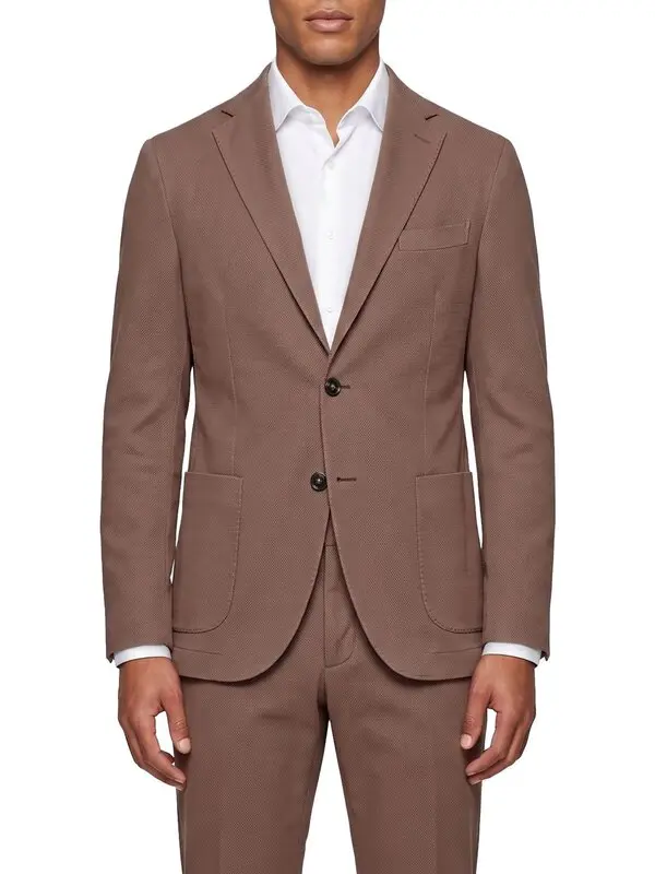 CIRCOLO 1901 Textured Blazer - Brown