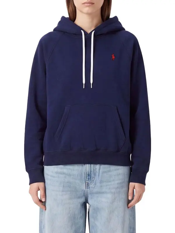 Polo Ralph Lauren Cotton Blend Hoodie - Navy