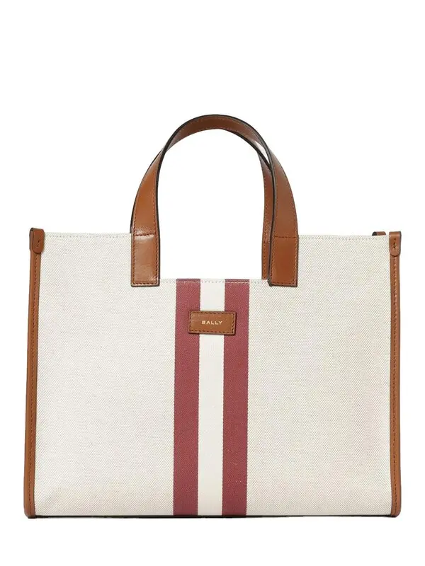 Bally Tote Bag With Leather Trim - Natural