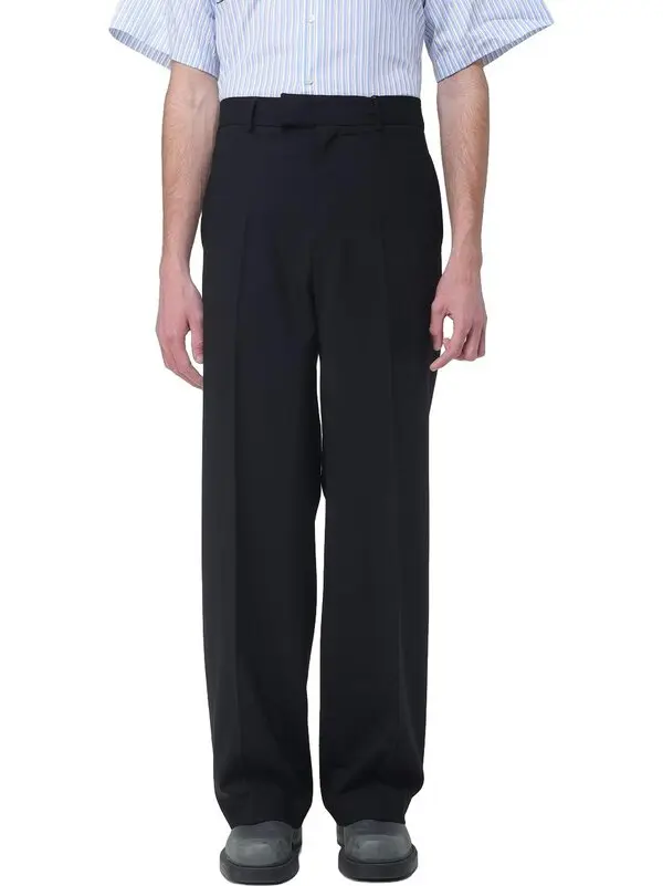 MSGM Tailored Wide-leg Trousers - Black