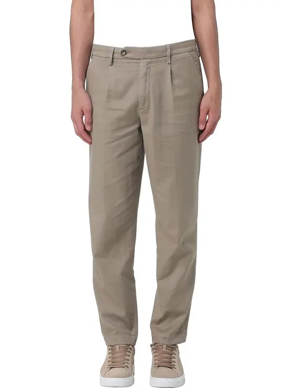 RE-HASH Tailored Pleated Trousers - Dove Grey