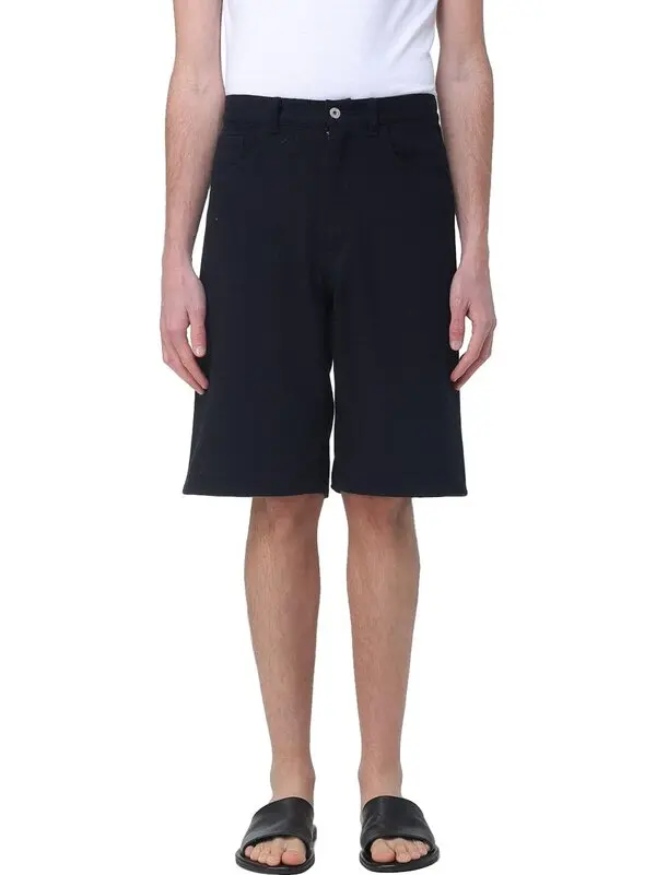 Auralee Textured Relaxed Fit Shorts - Black