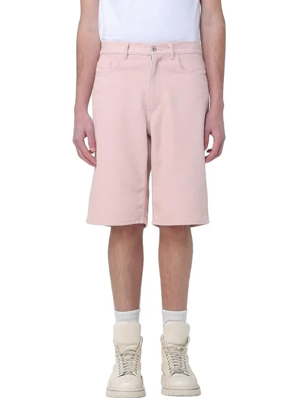 Auralee Textured Relaxed Fit Shorts - Pink