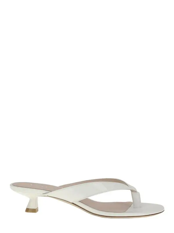 STUART WEITZMAN Heeled Sandal - White