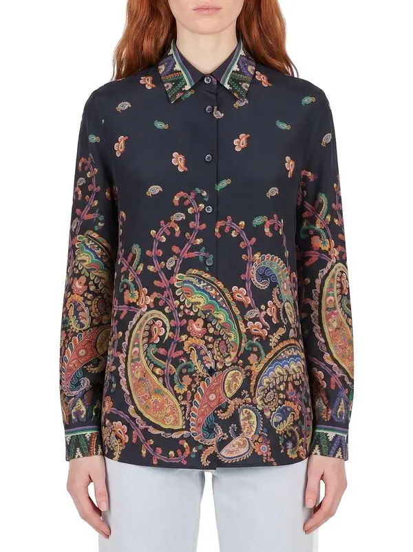 Etro Printed Shirt - Blue