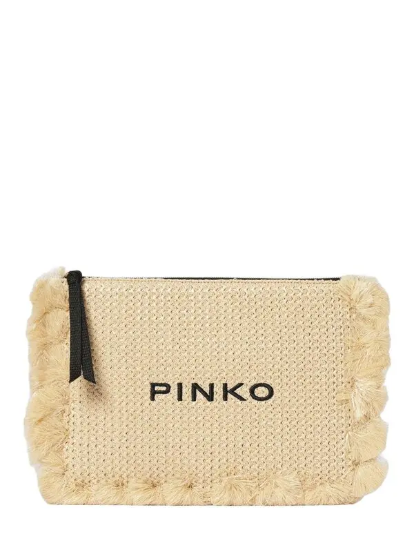 Pinko Woven Clutch - Rope