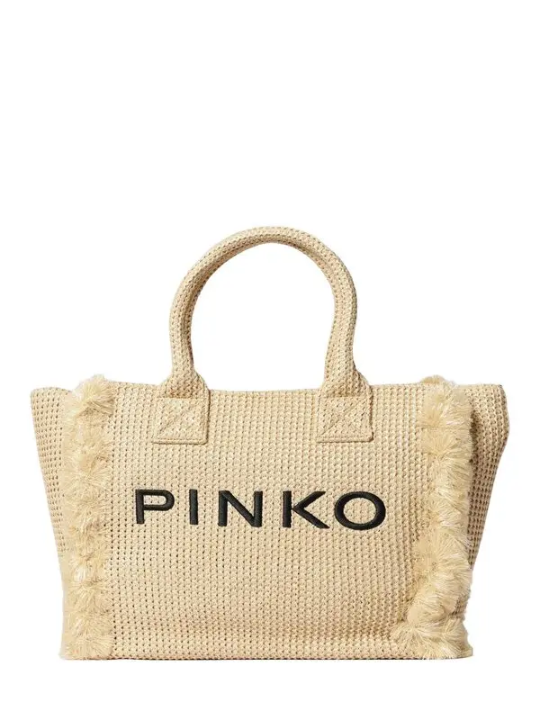 Pinko Raffia Tote Bag - Rope