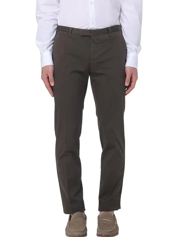 PT TORINO Tailored Fit Trousers - Brown