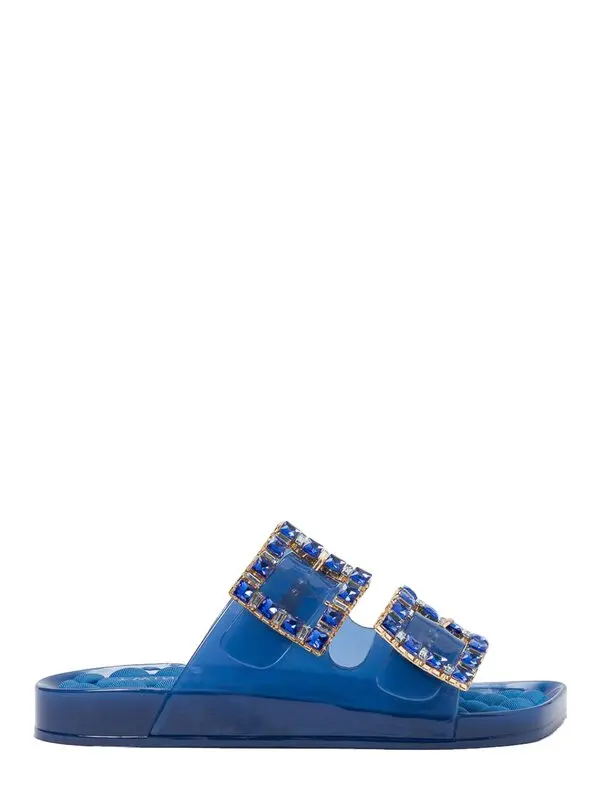TWINSET U & B Embellished Heeled Sandals - Blue