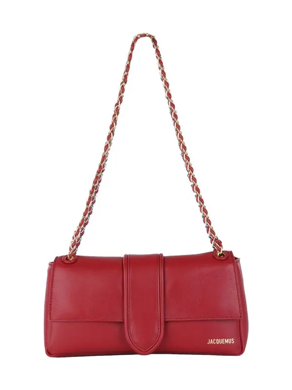 Jacquemus Le Bambino Chaîne Leather Shoulder Bag - Red