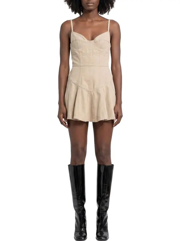 Dsquared2 Bustier Mini Dress - Beige