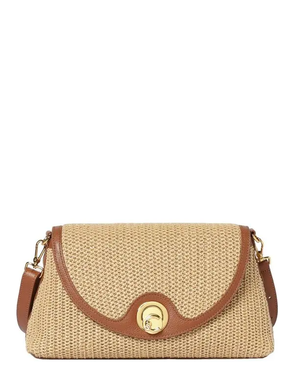 COCCINELLE Woven Crossbody Bag With Trim - Leather