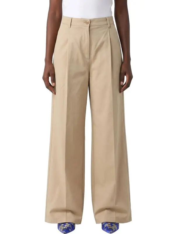 A.p.c. Tailored Wide Leg Trousers - Beige