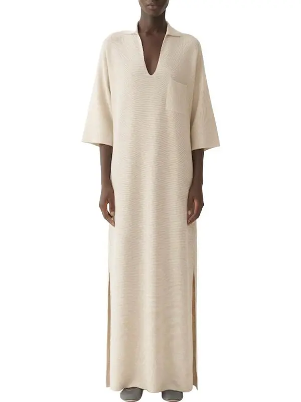 Fabiana Filippi Ribbed Maxi Dress - Ivory