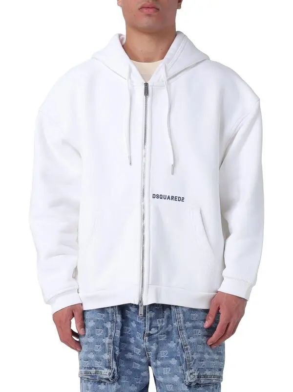 Dsquared2 Zip-up Hoodie - White