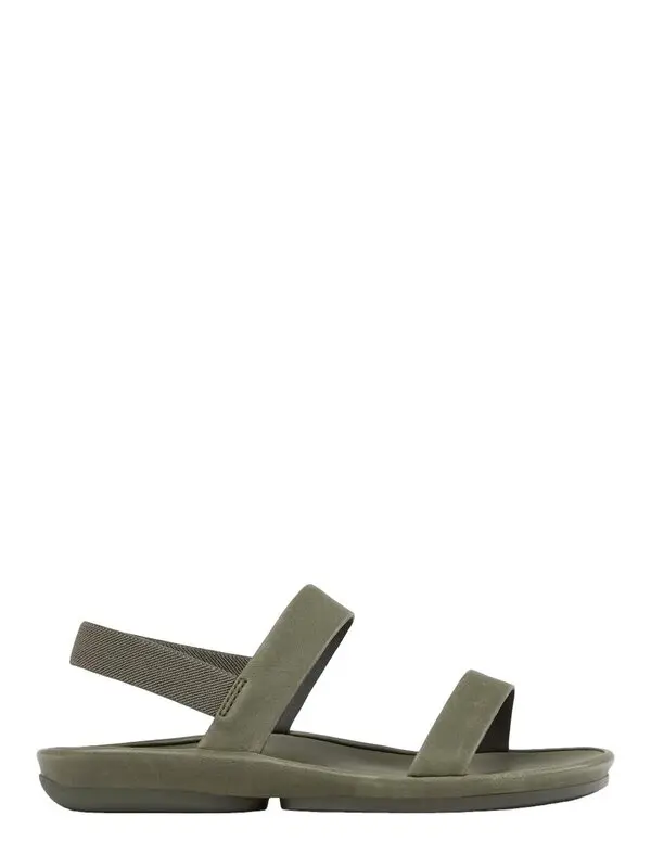 Camper Heeled Sandal - Green
