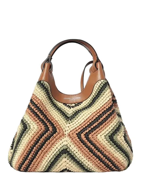 GIANNI CHIARINI Woven Handbag - Sage