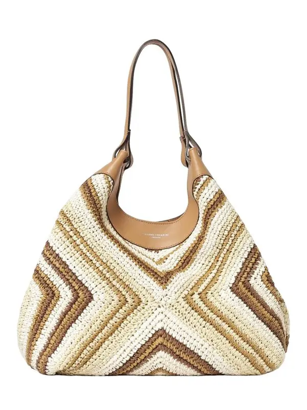 GIANNI CHIARINI Woven Shoulder Bag With Accents - Leather