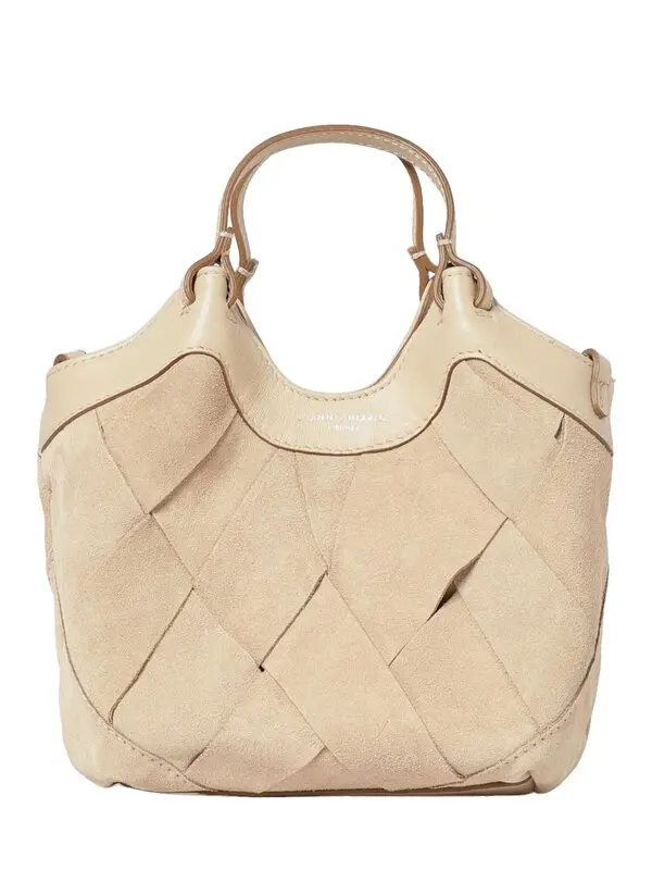 GIANNI CHIARINI Woven Mini Bag - Nude