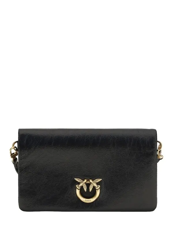 Pinko Mini Bag With Logo Detail - Black