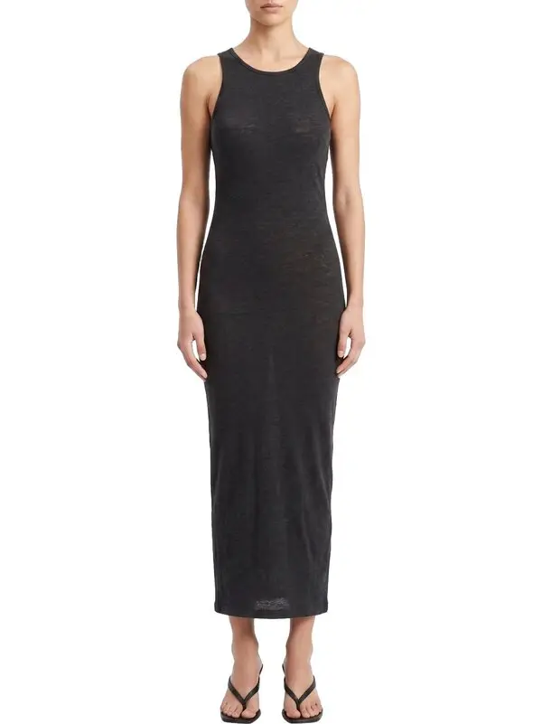 ENTIRE STUDIOS Racerback Maxi Dress - Black