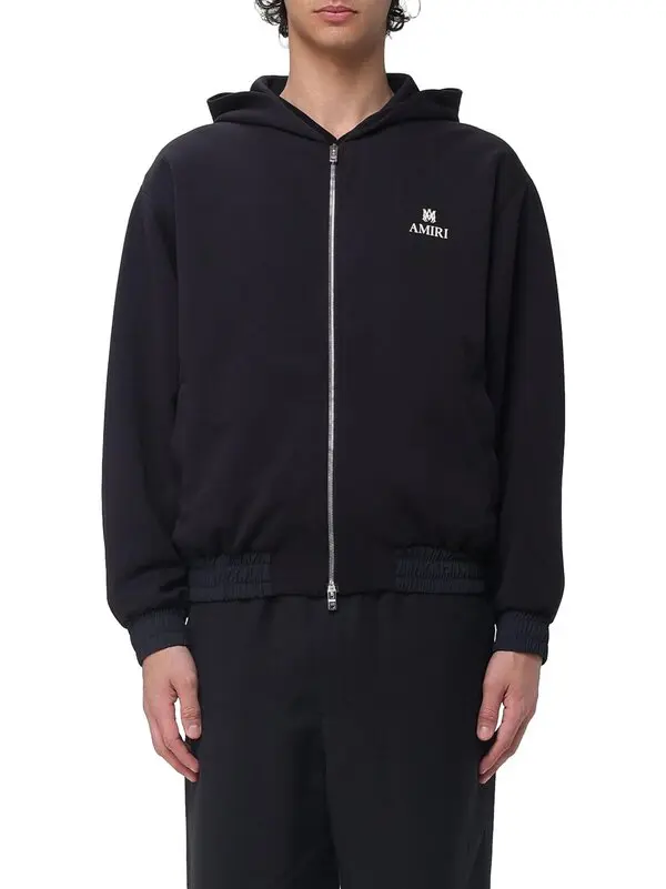 Amiri Zip-up Hoodie - Black