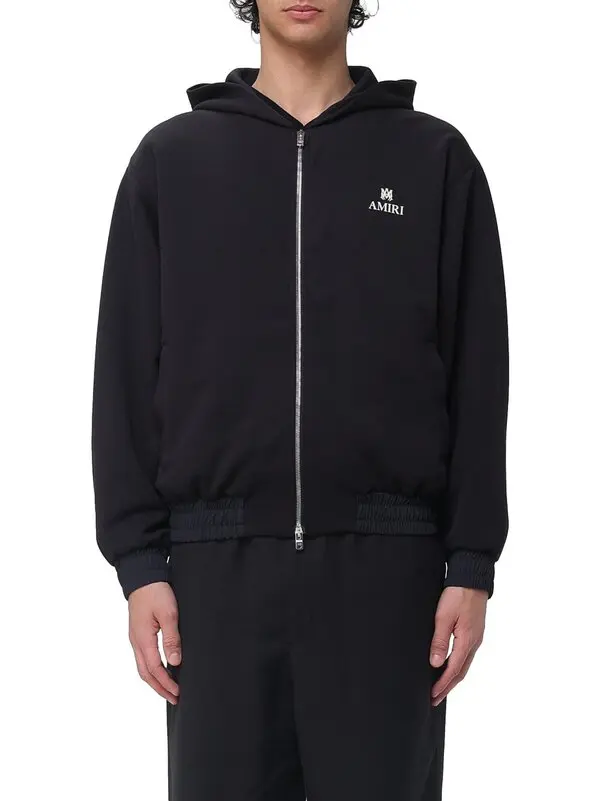 Amiri Zip-up Hoodie - Black