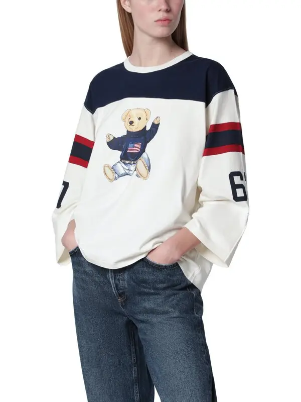 Polo Ralph Lauren Polo Bear Oversized Cotton T-shirt - Multicolor